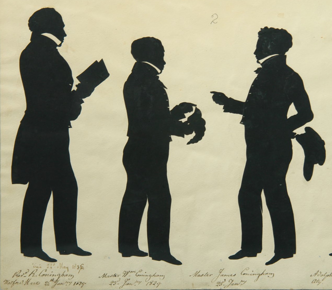 Silhouettes of the Coninghams (1829) | James Fitzjames