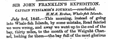 Last letters – Publication History | James Fitzjames