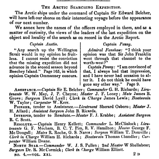 Last letters – Publication History | James Fitzjames